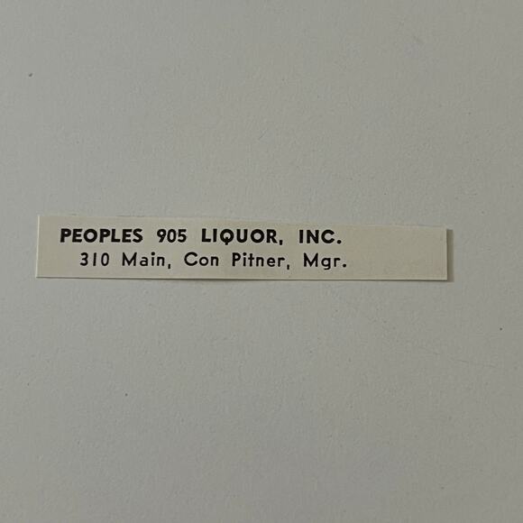 None and/or Unknown | Other | People 95 Liquor Inc Con Pitner 969 Ozark ...